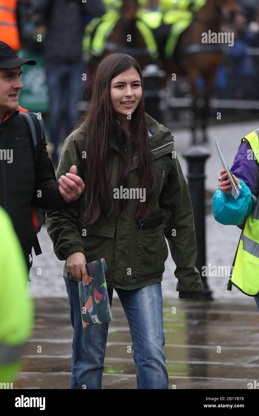 Mya-Rose Craig arrives for the Bristol Youth Strike 4 Climate protest ...