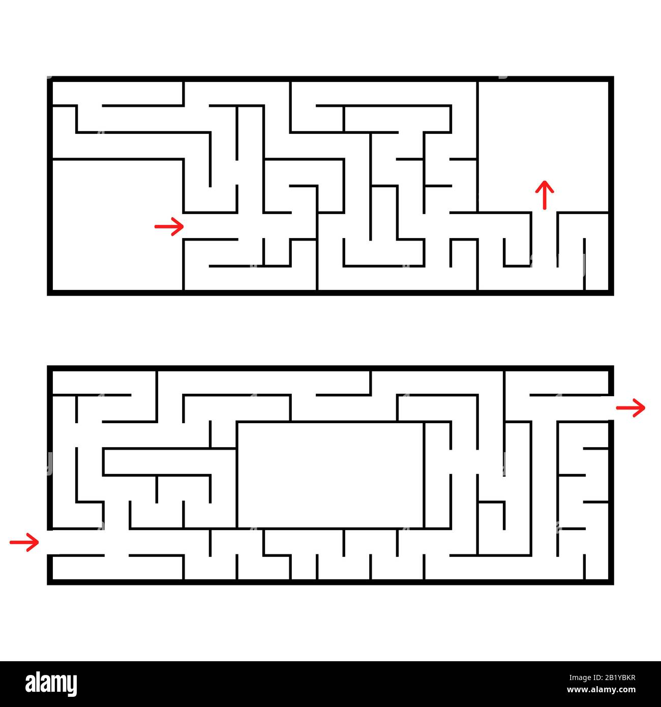 A set of two rectangular labyrinths. An interesting and useful game for ...