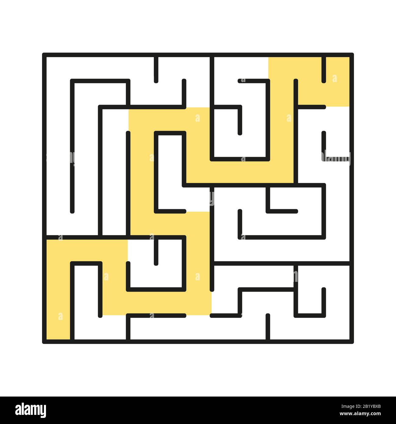A square abstract labyrinth. An interesting and useful game for ...