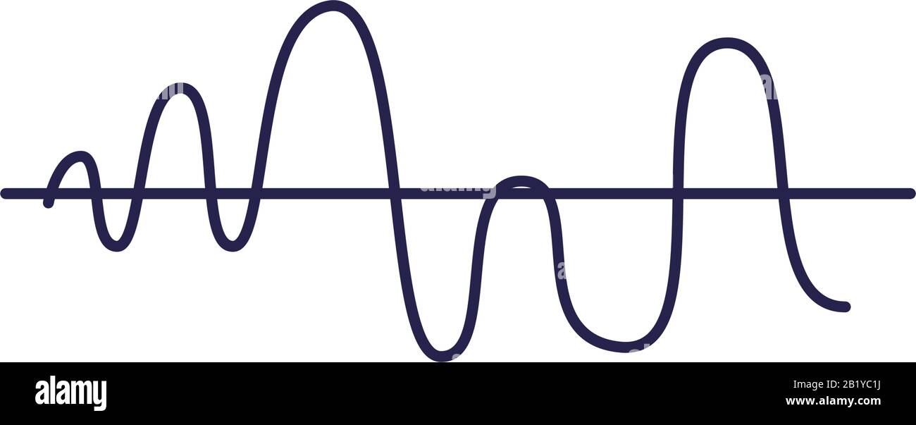 wave fill style icon design, Music sound melody musical song art ...