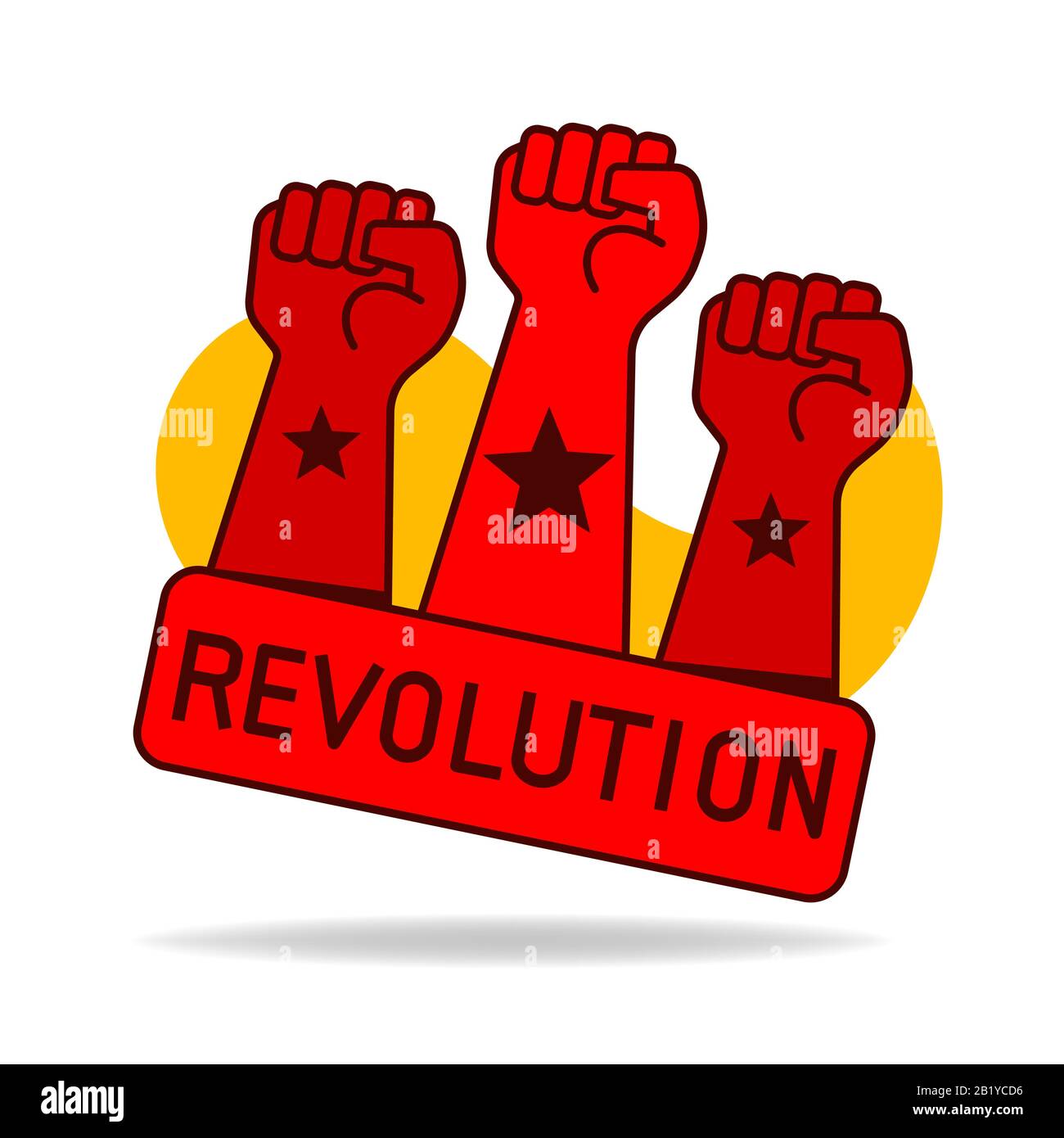 Fist Male Hand, Proletarian Protest Symbol. Power Sign Stock Vector ...