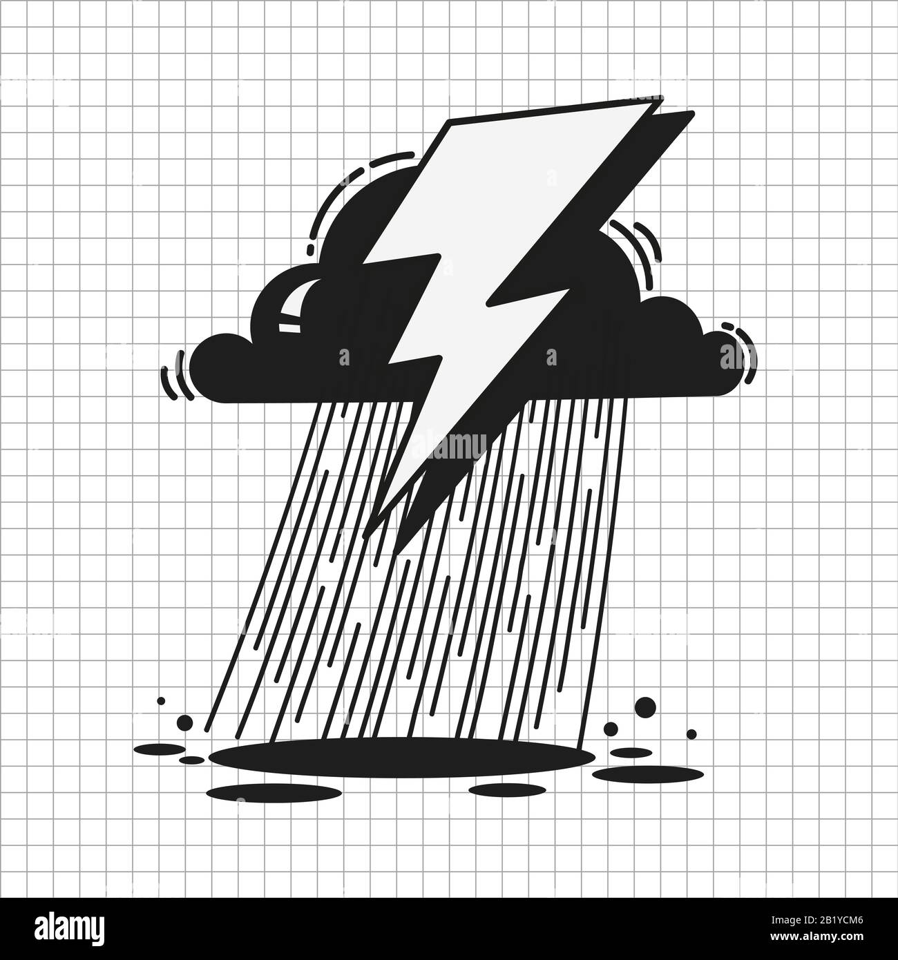 Hard rainfall Stock Vector Images - Alamy