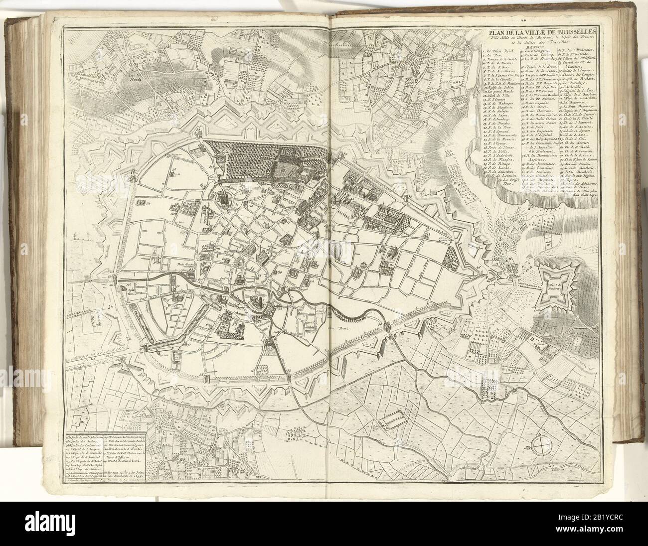 Brussels map vintage hi-res stock photography and images - Alamy