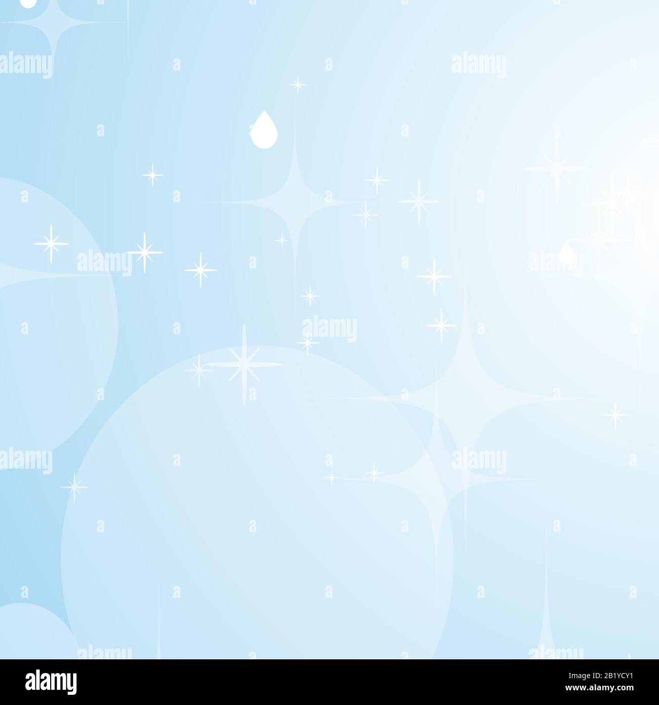 Light blue abstract background with stars and bokeh. Beautiful sky ...