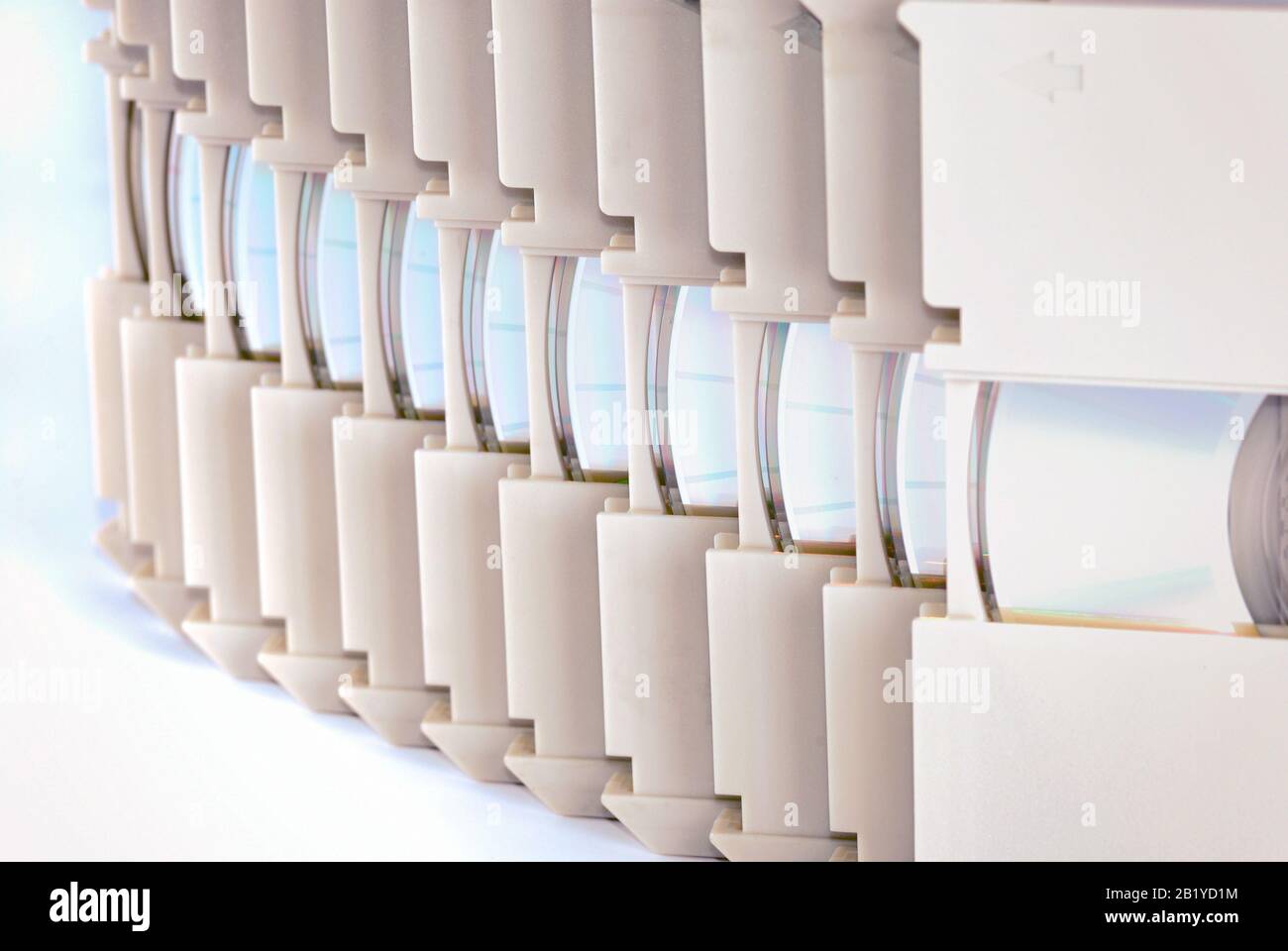 Set of optical storage disks, outdated computer technology concept ...