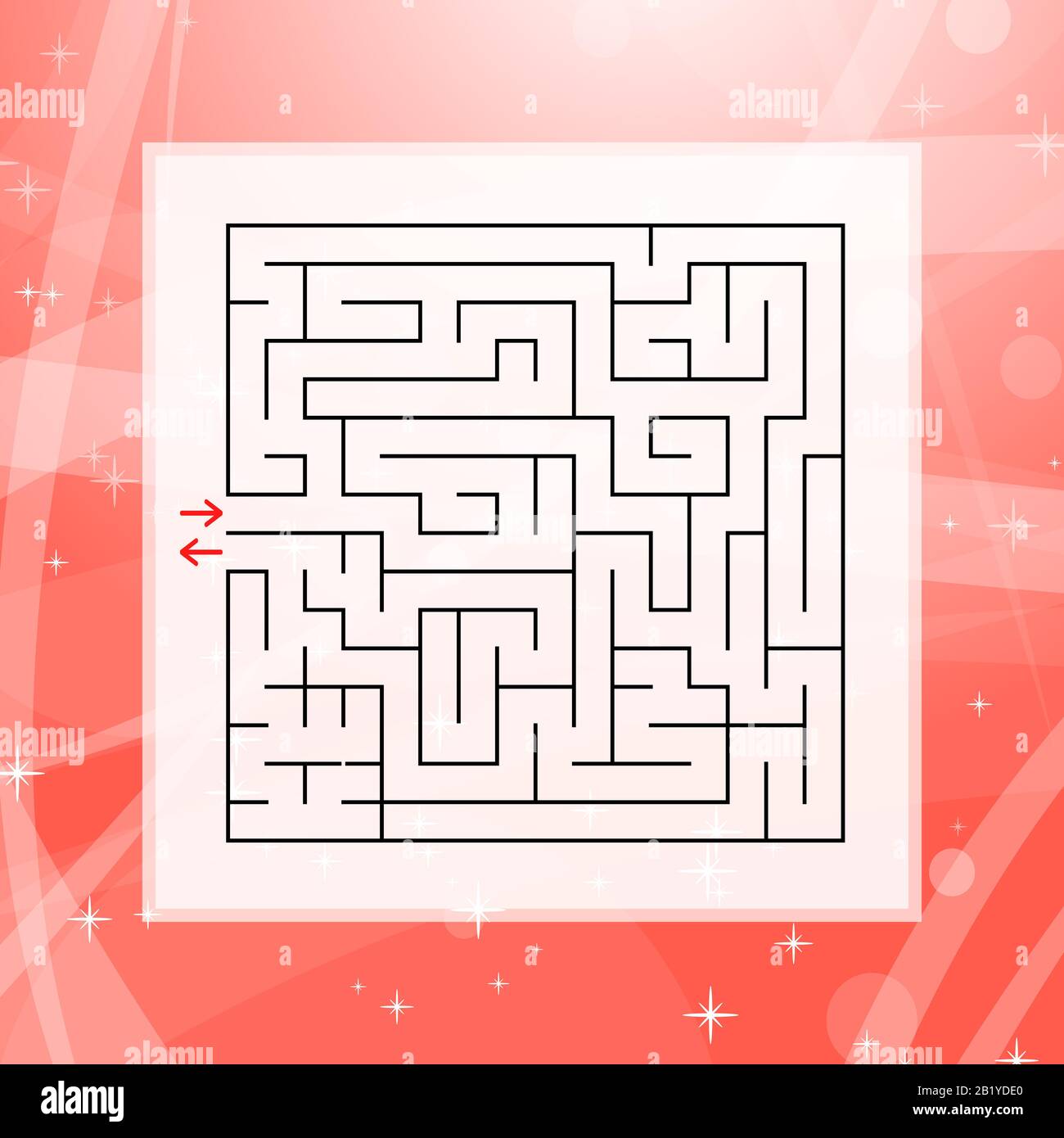 A square labyrinth. An interesting and useful game for children and ...