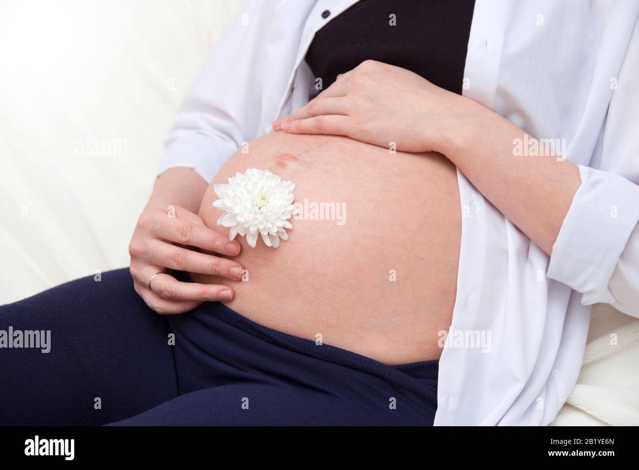 Belly mother hi-res stock photography and images - Alamy