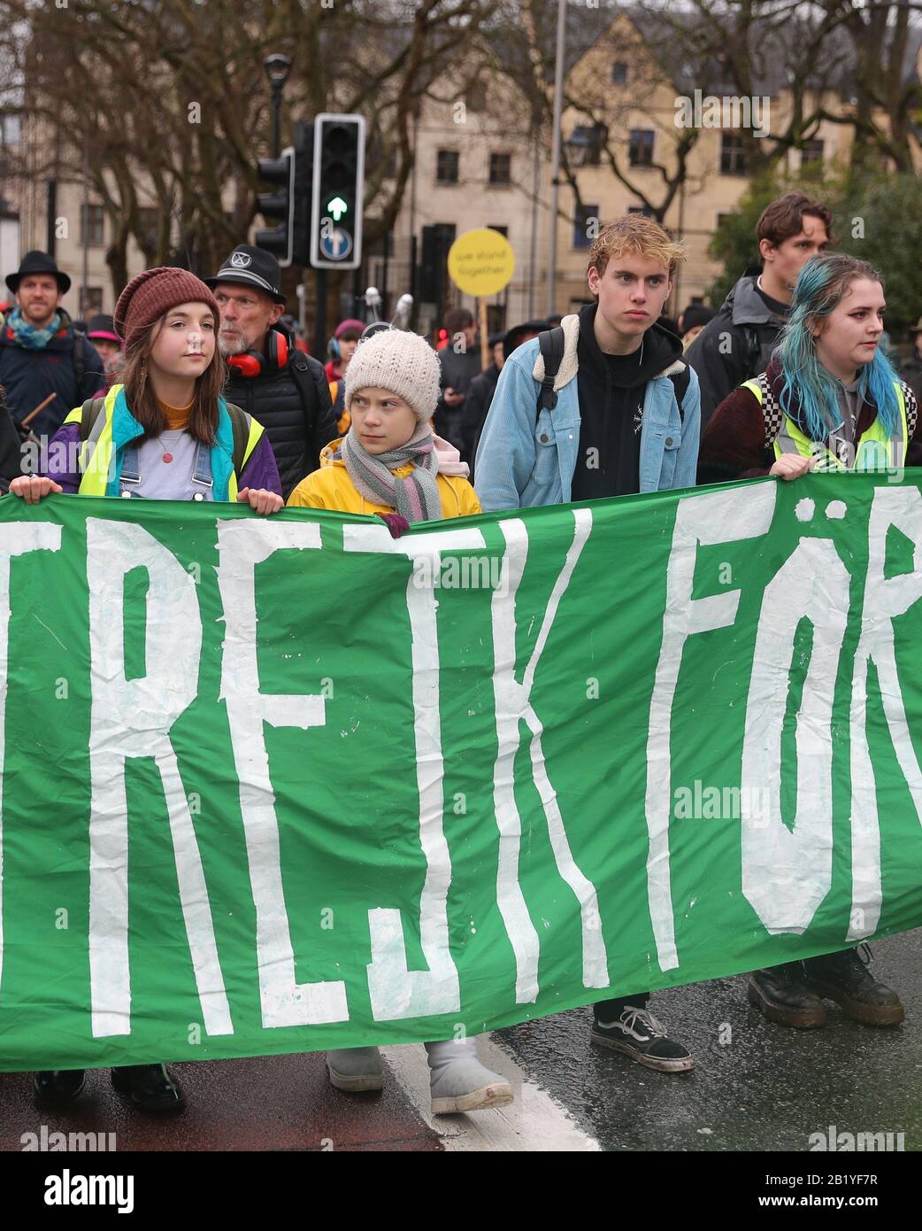 Environmental activist Greta Thunberg joins a Bristol Youth Strike 4 ...
