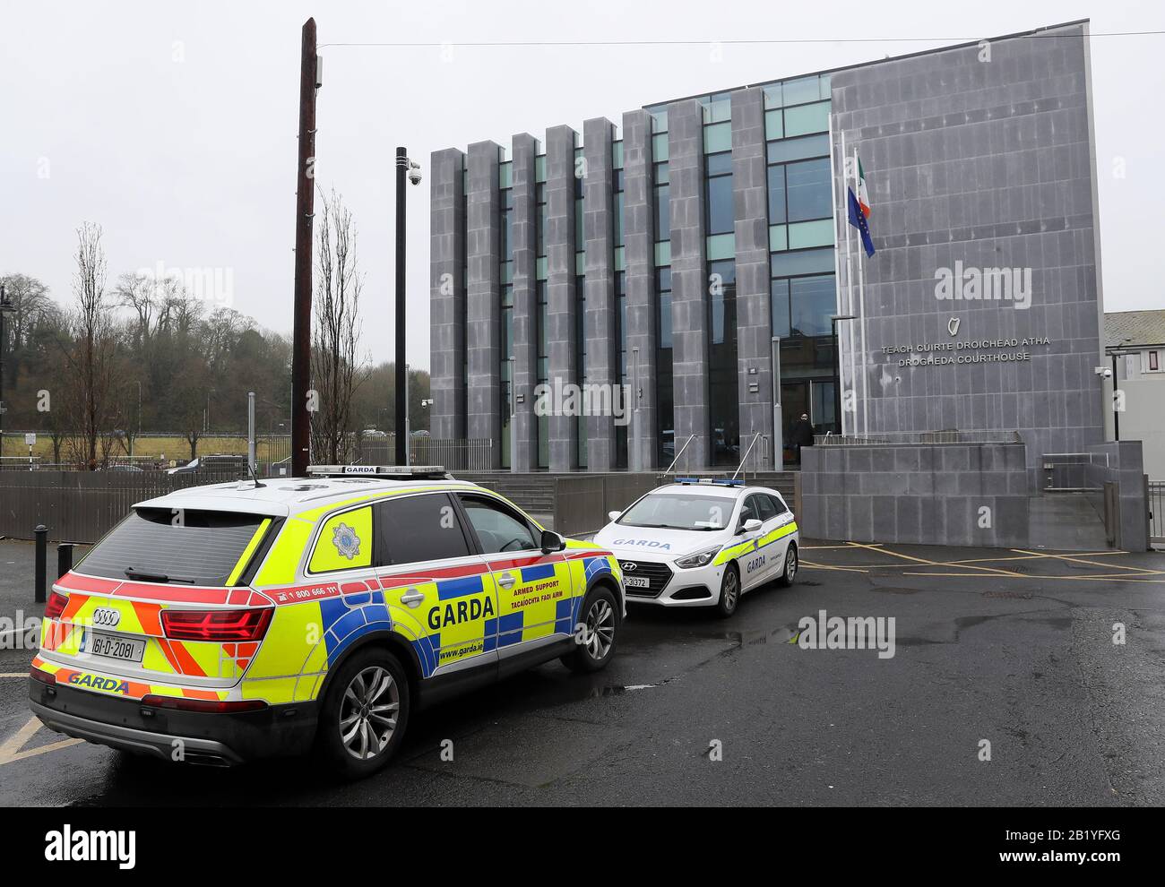 A Garda Armed Support Unit outside Drogheda District court where Gerard ...