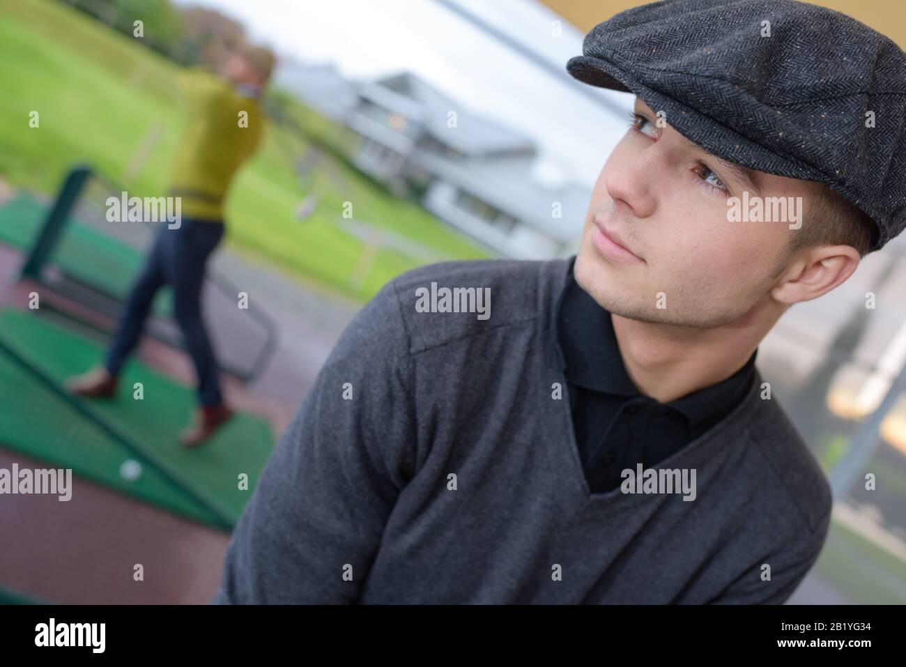 golf practice is a training ground Stock Photo - Alamy