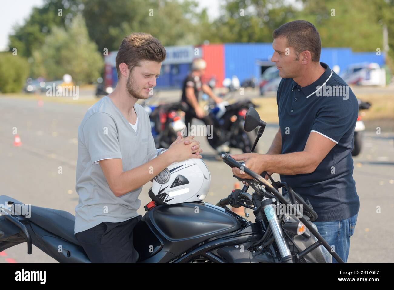 Motorcycle training hi-res stock photography and images - Alamy
