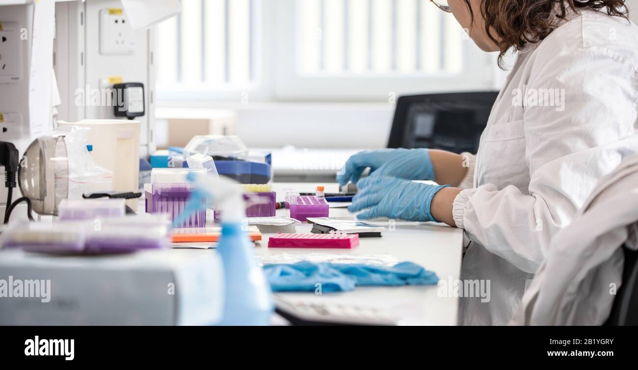 BEIJING, CHINA - JUNE 03, 2019: Modern drug manufacturing laboratory ...