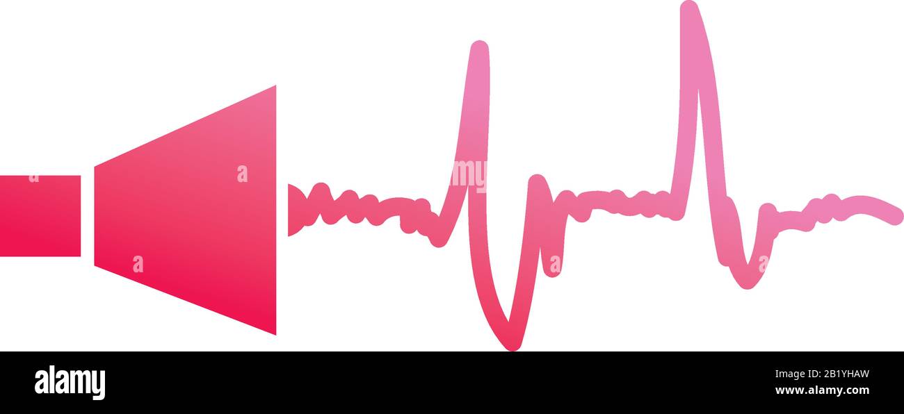 volume with wave gradient style icon design, Music sound melody song ...