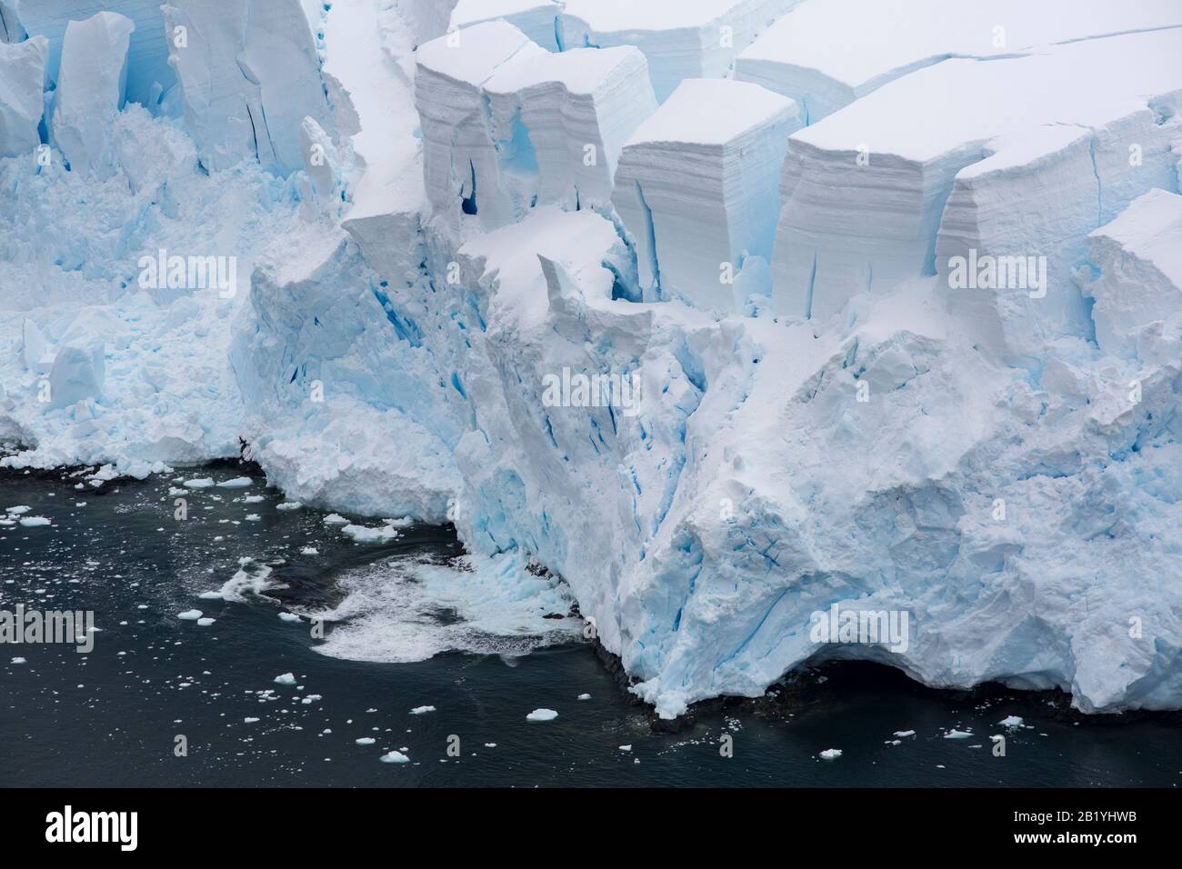 A receding glacier at Palava Point on Two Hummock Island, in the Palmer ...