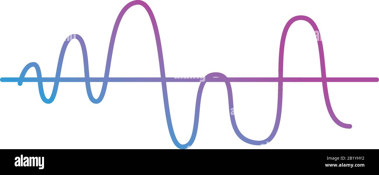 wave gradient style icon design, Music sound melody musical song art ...