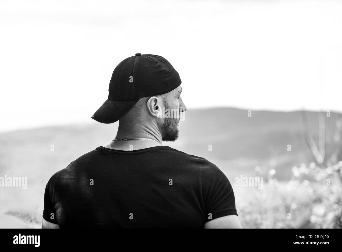 Power of nature. Discover world. Masculinity and male energy. Man ...