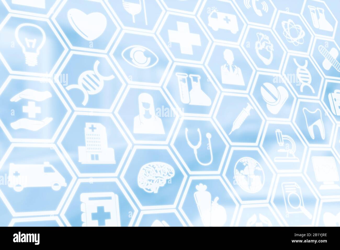 Medical background - Healthcare logo, doctor icon and medical symbol on ...