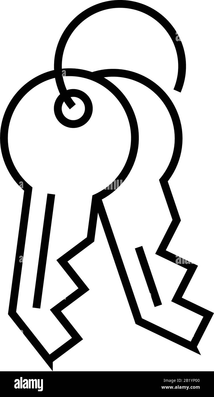 Outline of keys hi-res stock photography and images - Alamy