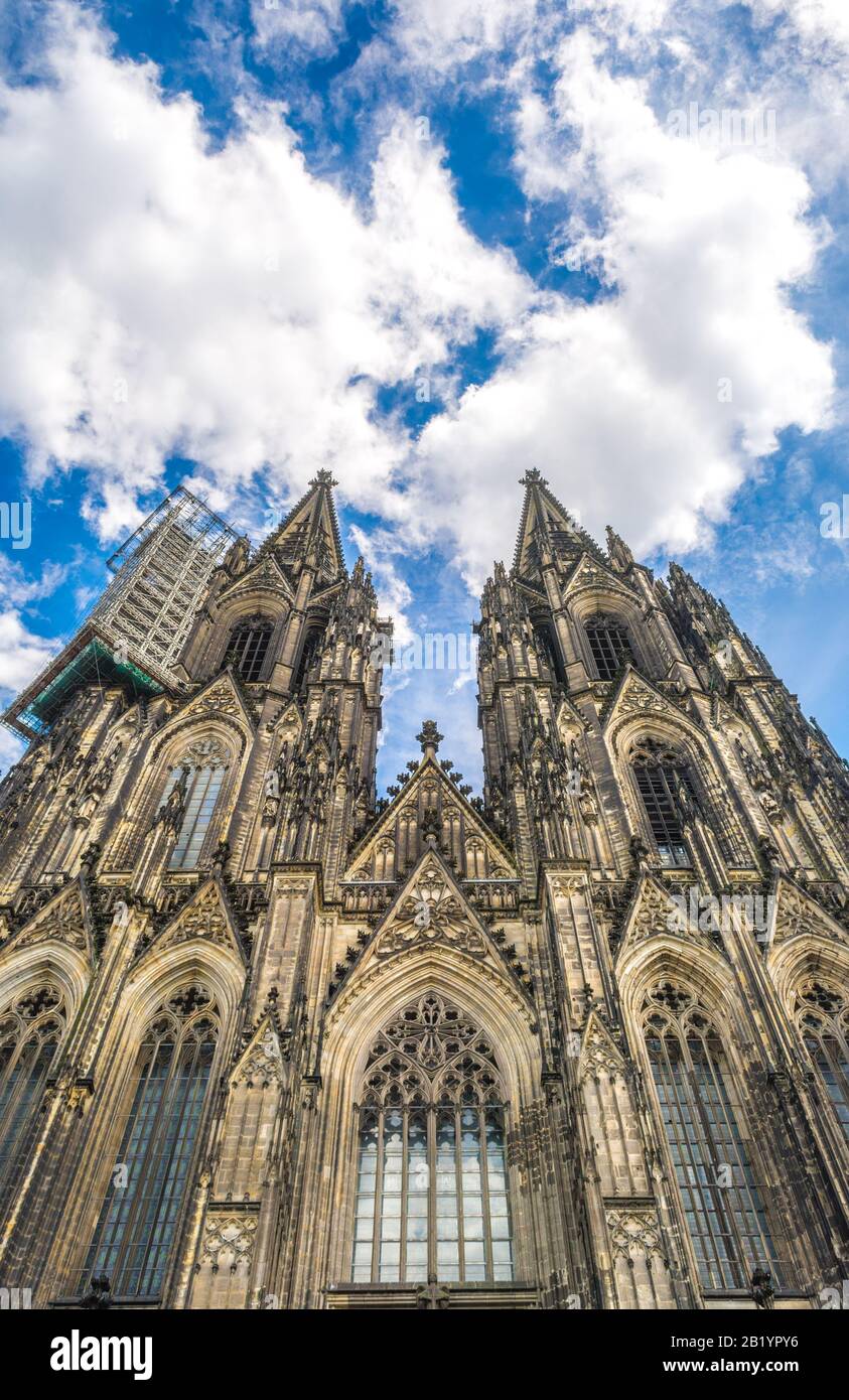 Famous Cologne Cathedral on a summer day Stock Photo - Alamy