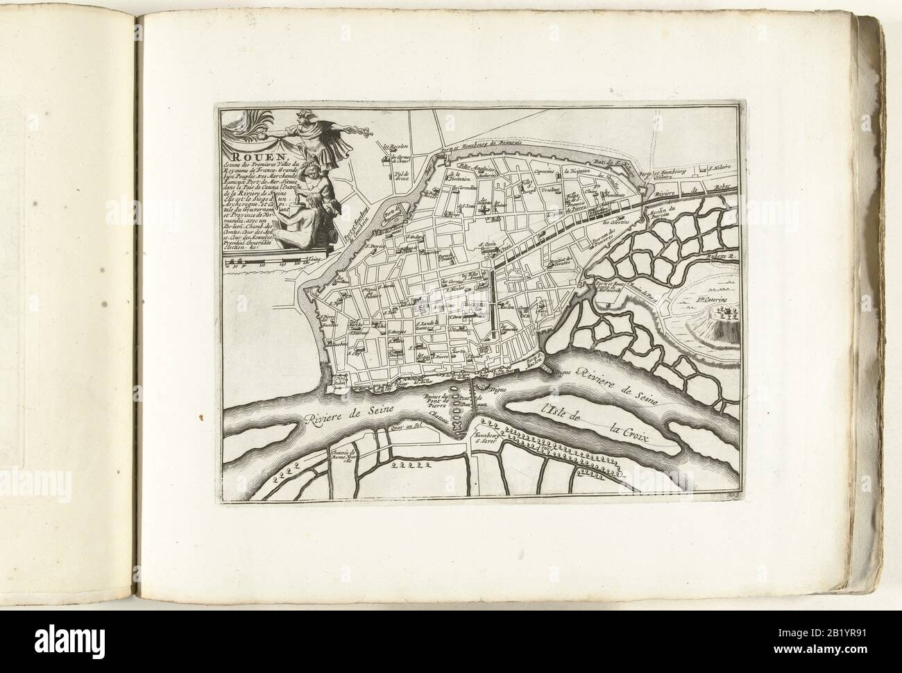 Rouen map hi-res stock photography and images - Alamy