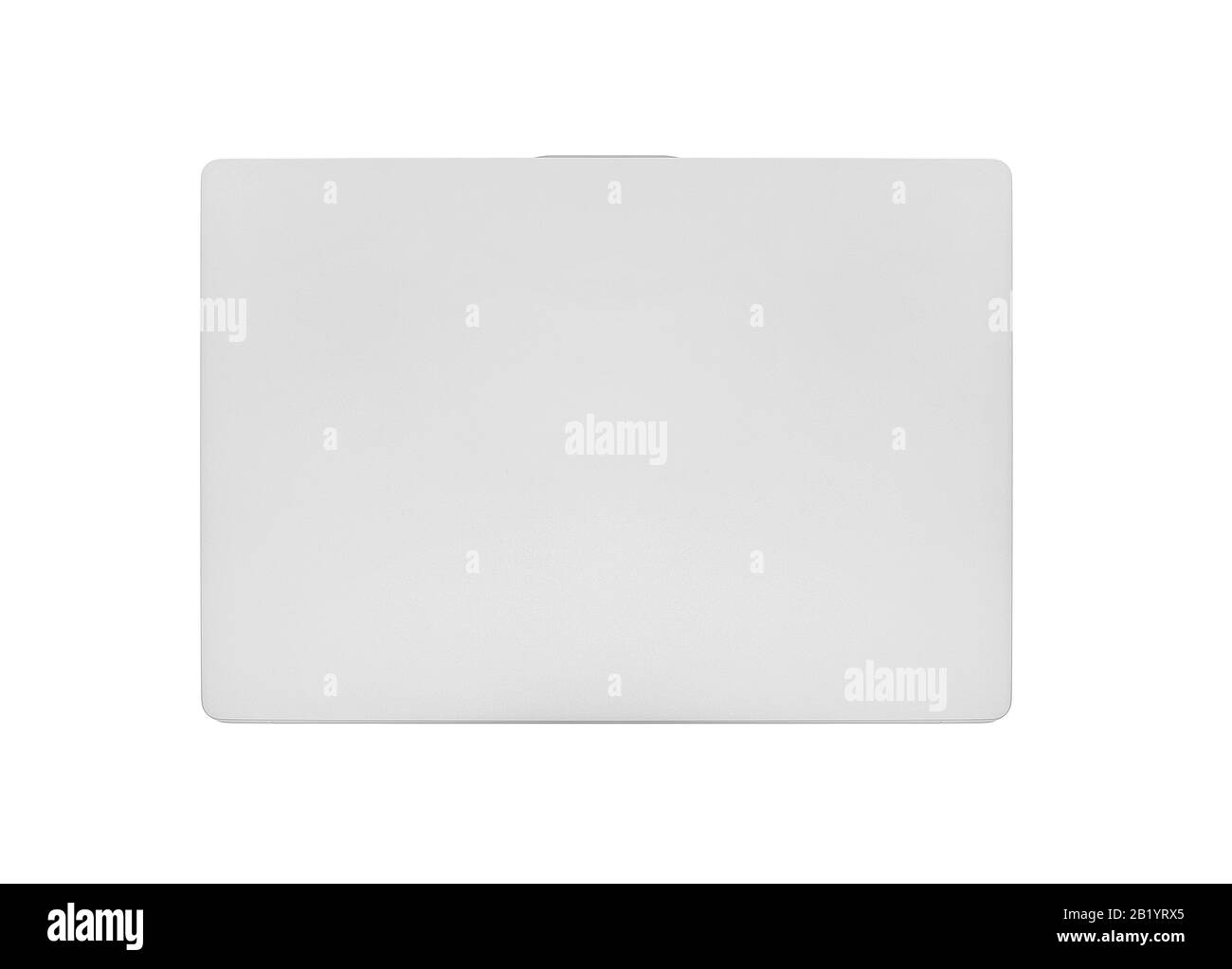 Laptop view from above on white Stock Photo - Alamy