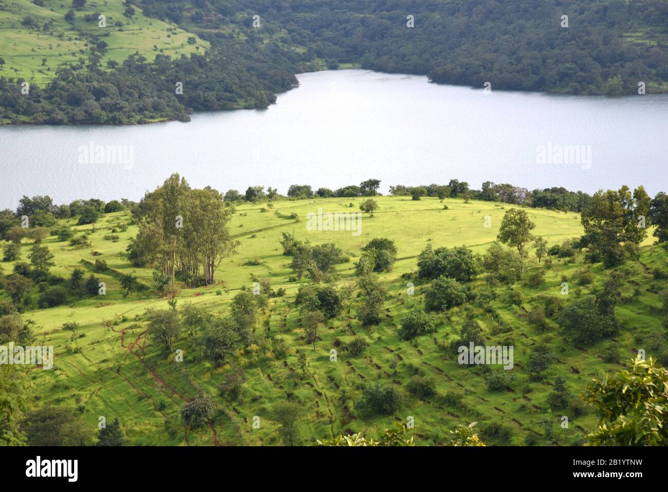 Backwaters of Panshet Dam, also called as Tanajisagar Dam, Pune ...