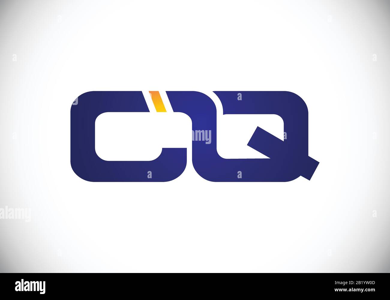 C Q Initial letter logo design, Creative Modern Letters Vector Icon ...