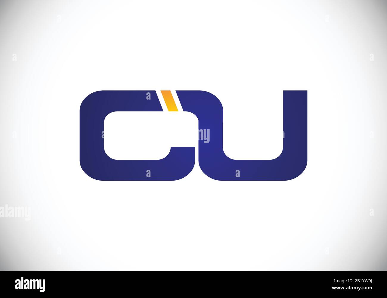 C U Initial letter logo design, Creative Modern Letters Vector Icon ...