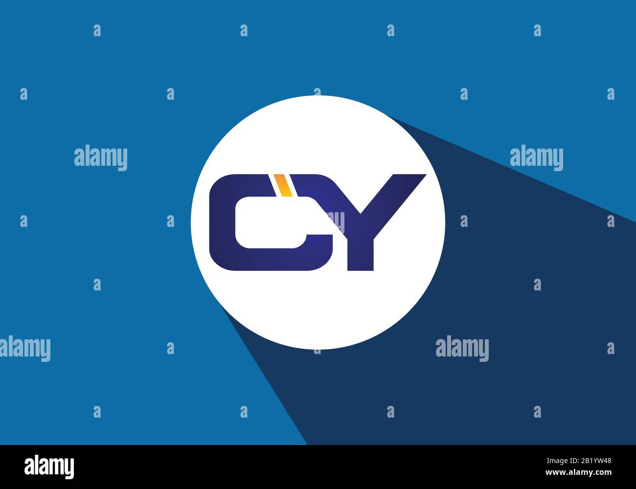 C Y Initial letter logo design, Creative Modern Letters Vector Icon ...