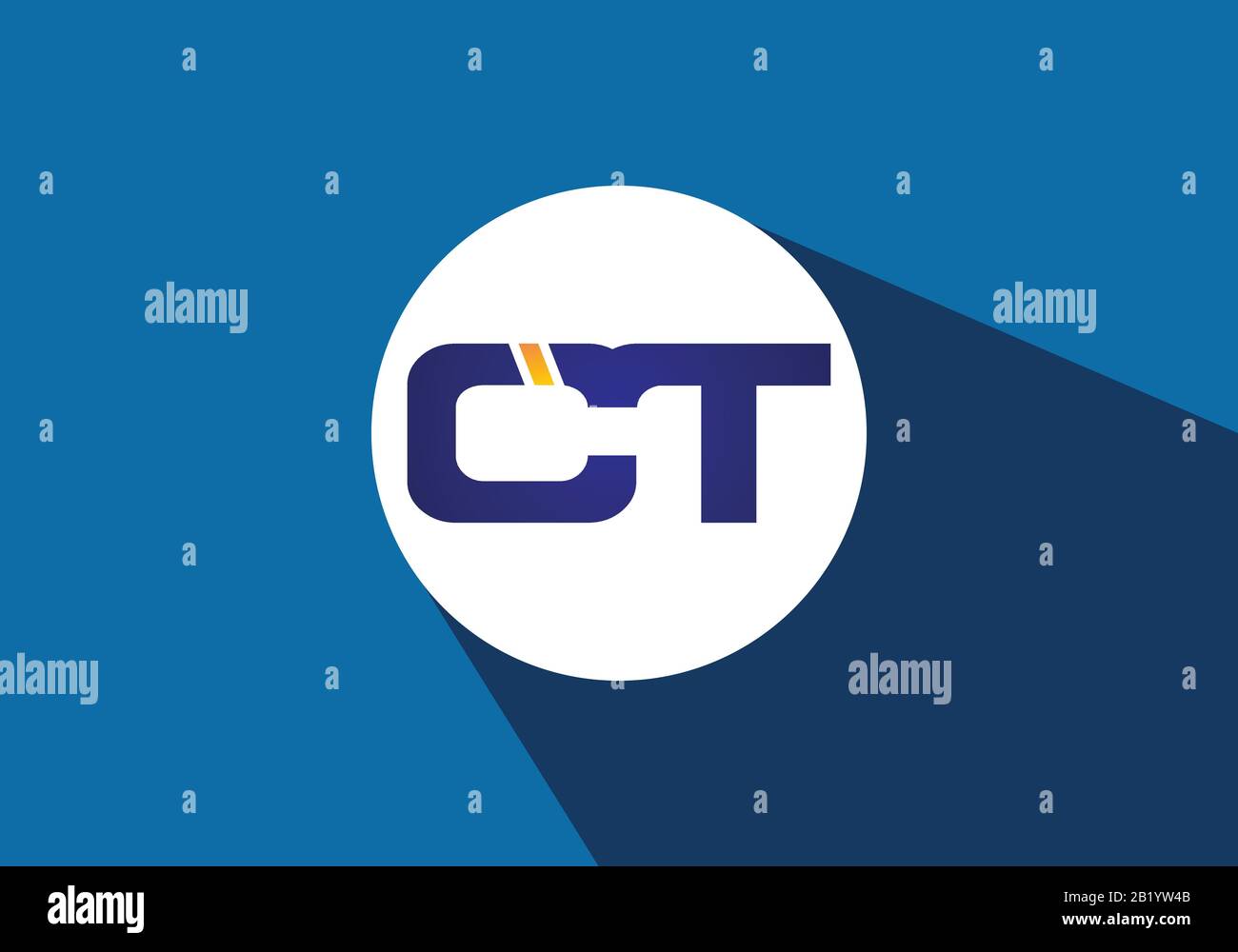 C T Initial letter logo design, Creative Modern Letters Vector Icon ...