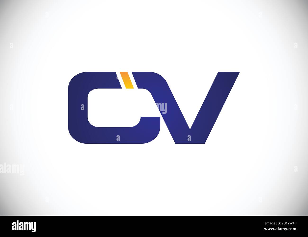 C V Initial letter logo design, Creative Modern Letters Vector Icon ...