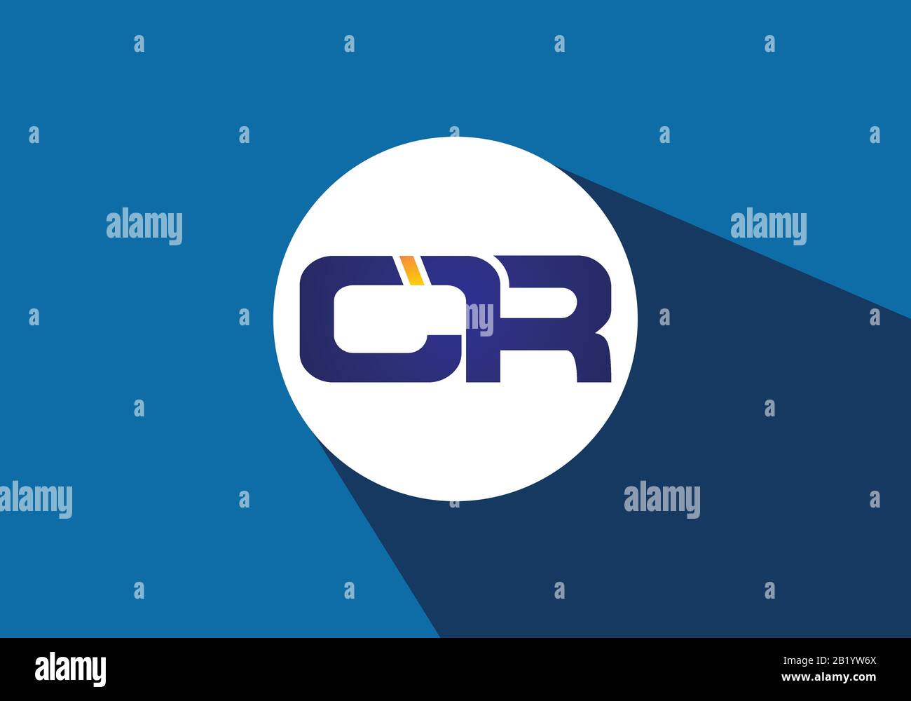 C R Initial letter logo design, Creative Modern Letters Vector Icon ...