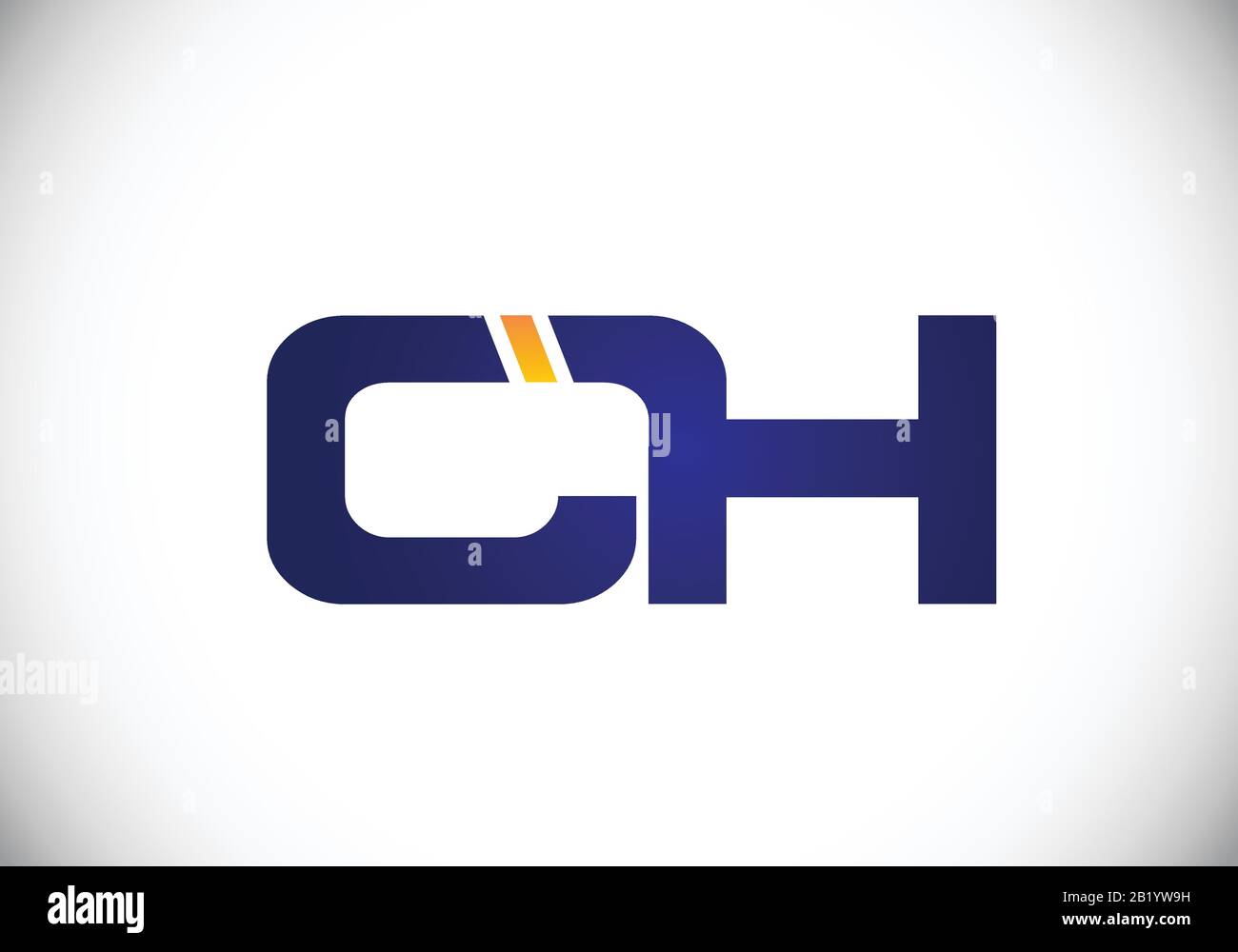 C H Initial letter logo design, Creative Modern Letters Vector Icon ...