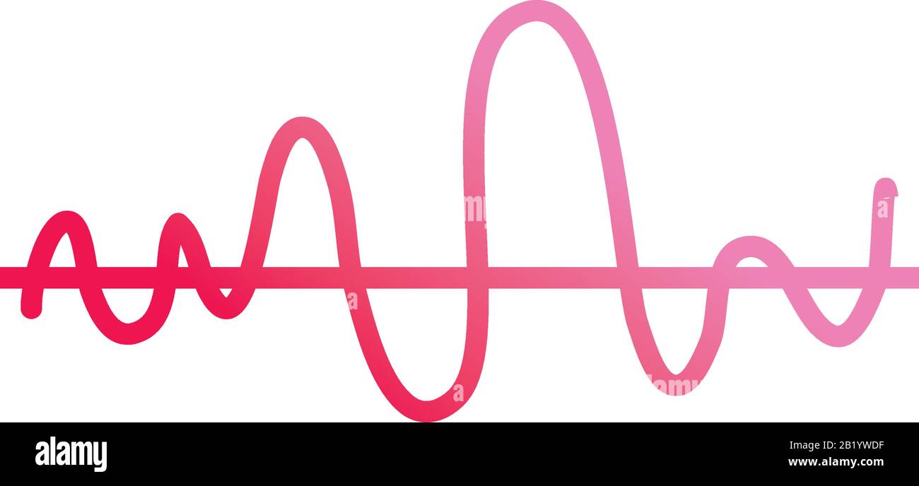 wave gradient style icon design, Music sound melody musical song art ...