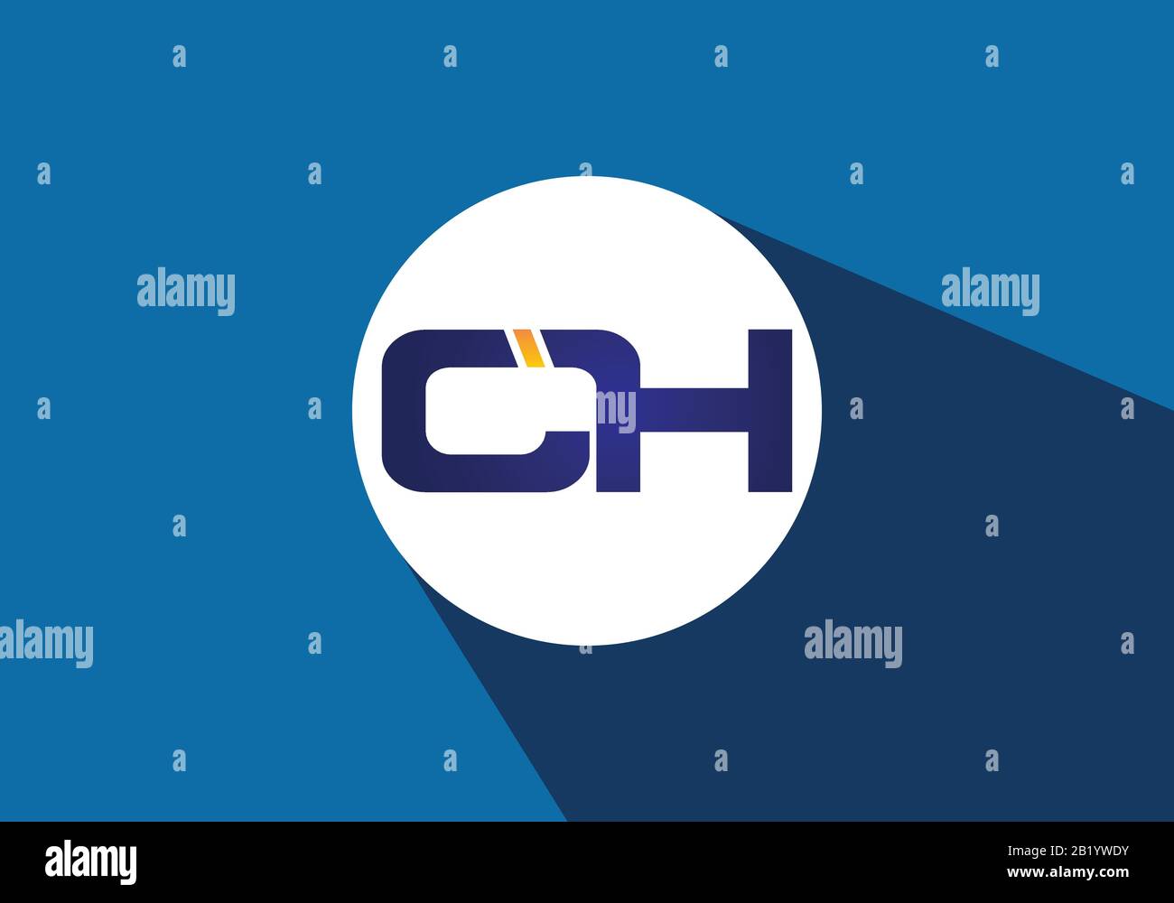 C H Initial letter logo design, Creative Modern Letters Vector Icon ...
