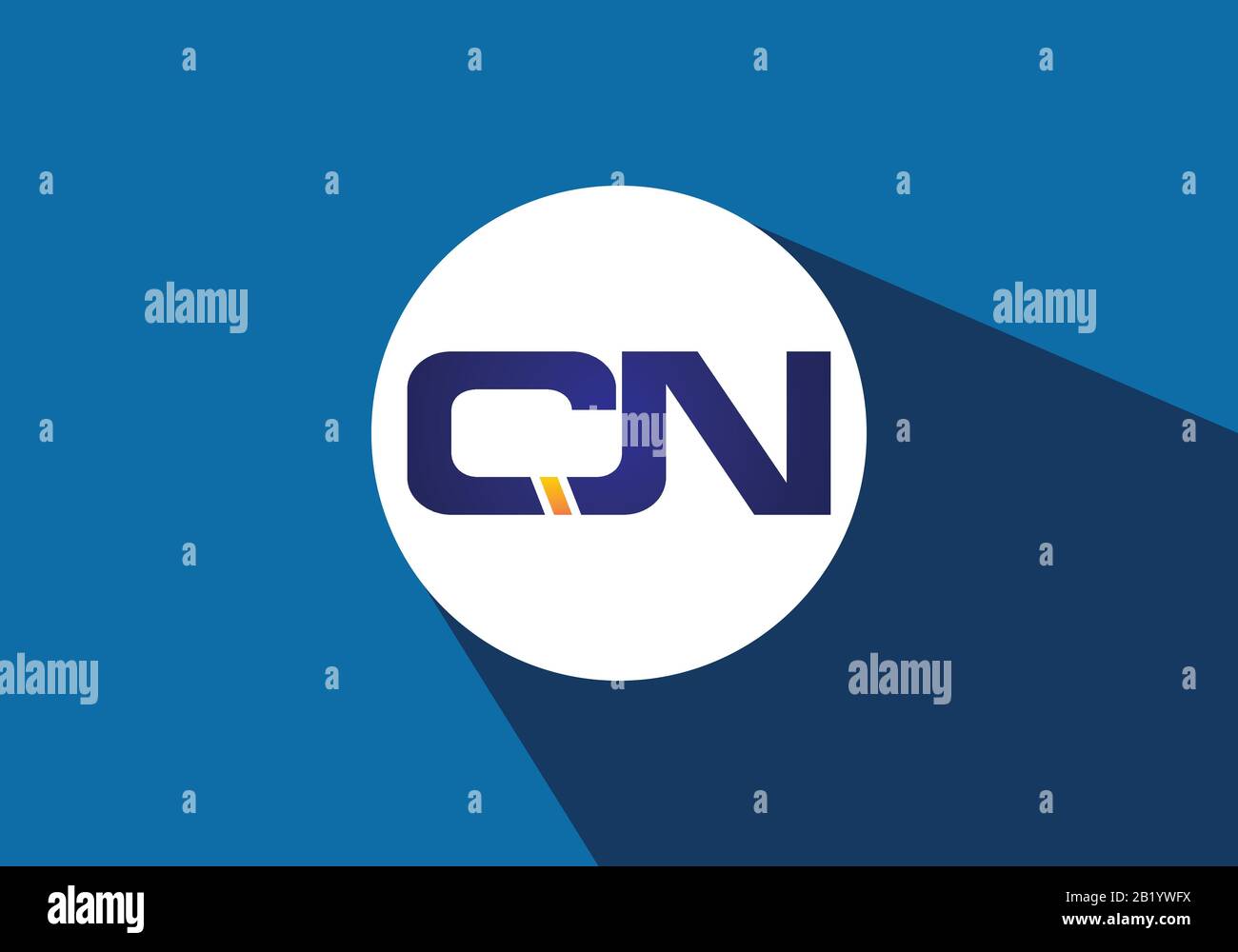 C N Initial letter logo design, Creative Modern Letters Vector Icon ...