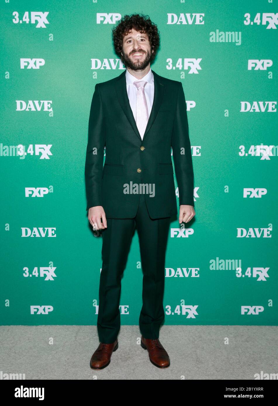 Los Angeles, CA - Feb 27, 2020: Dave Burd attends the premiere of FXX's ...
