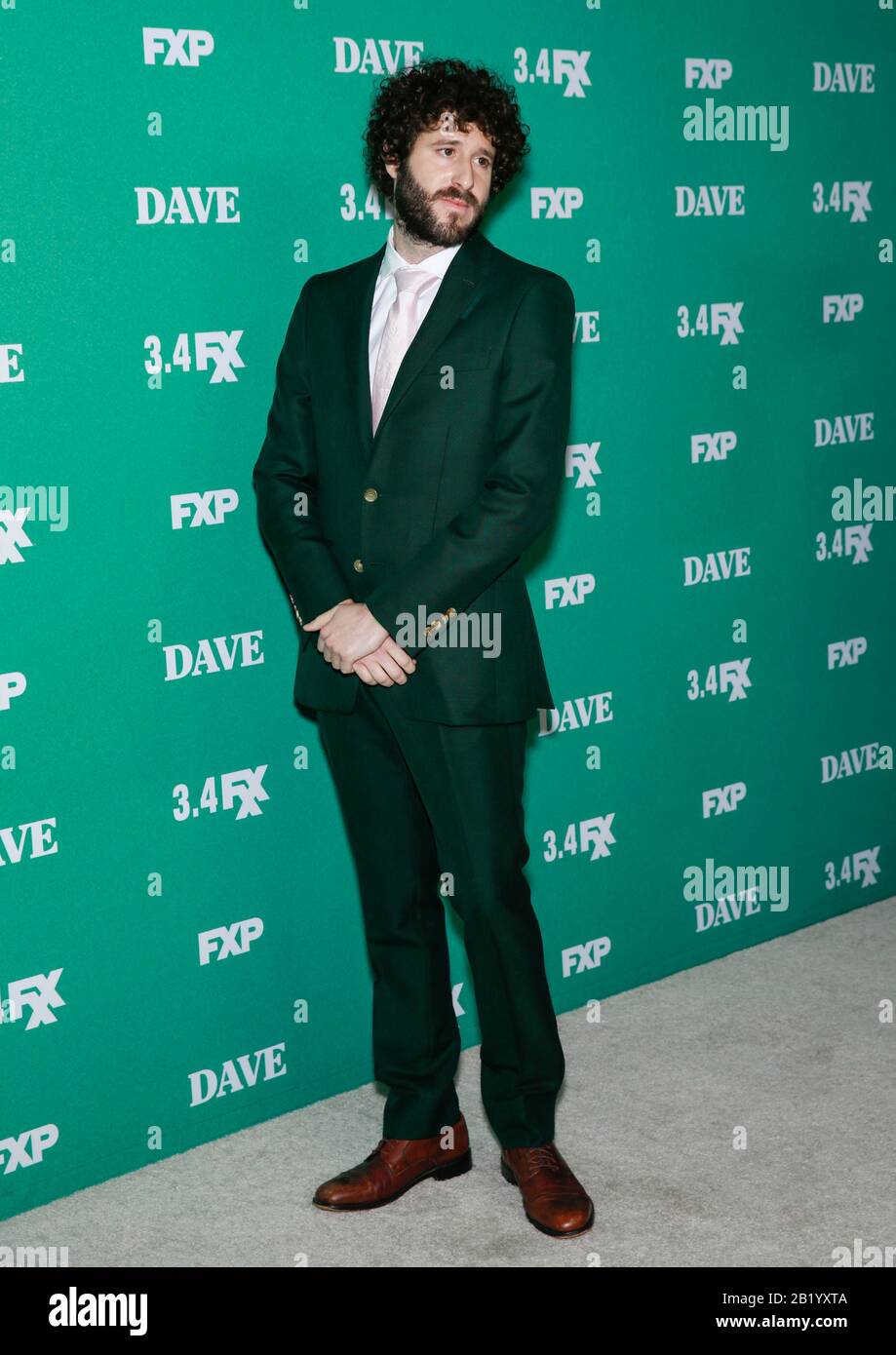 Los Angeles, CA - Feb 27, 2020: Dave Burd attends the premiere of FXX's ...