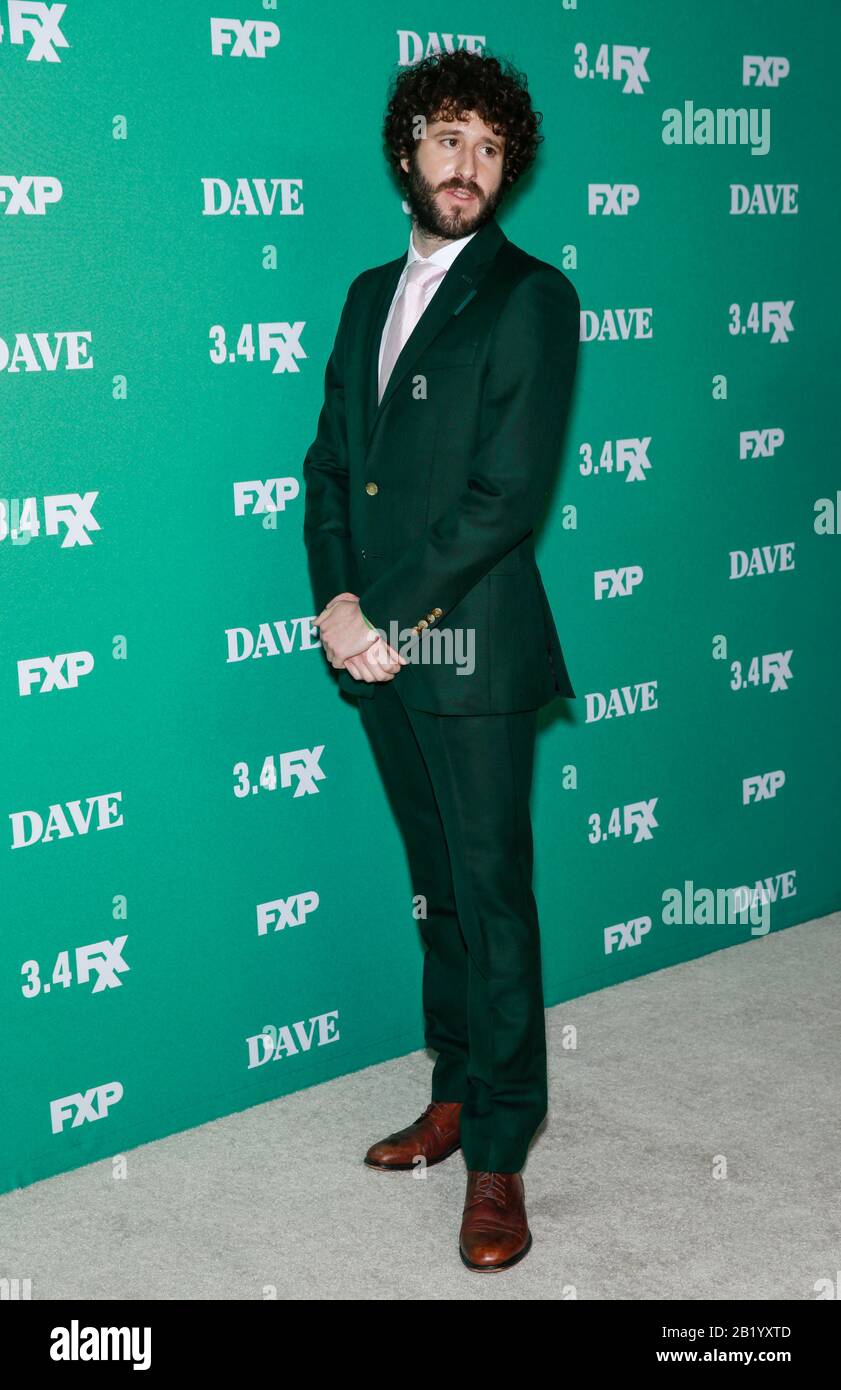 Los Angeles, CA - Feb 27, 2020: Dave Burd attends the premiere of FXX's ...
