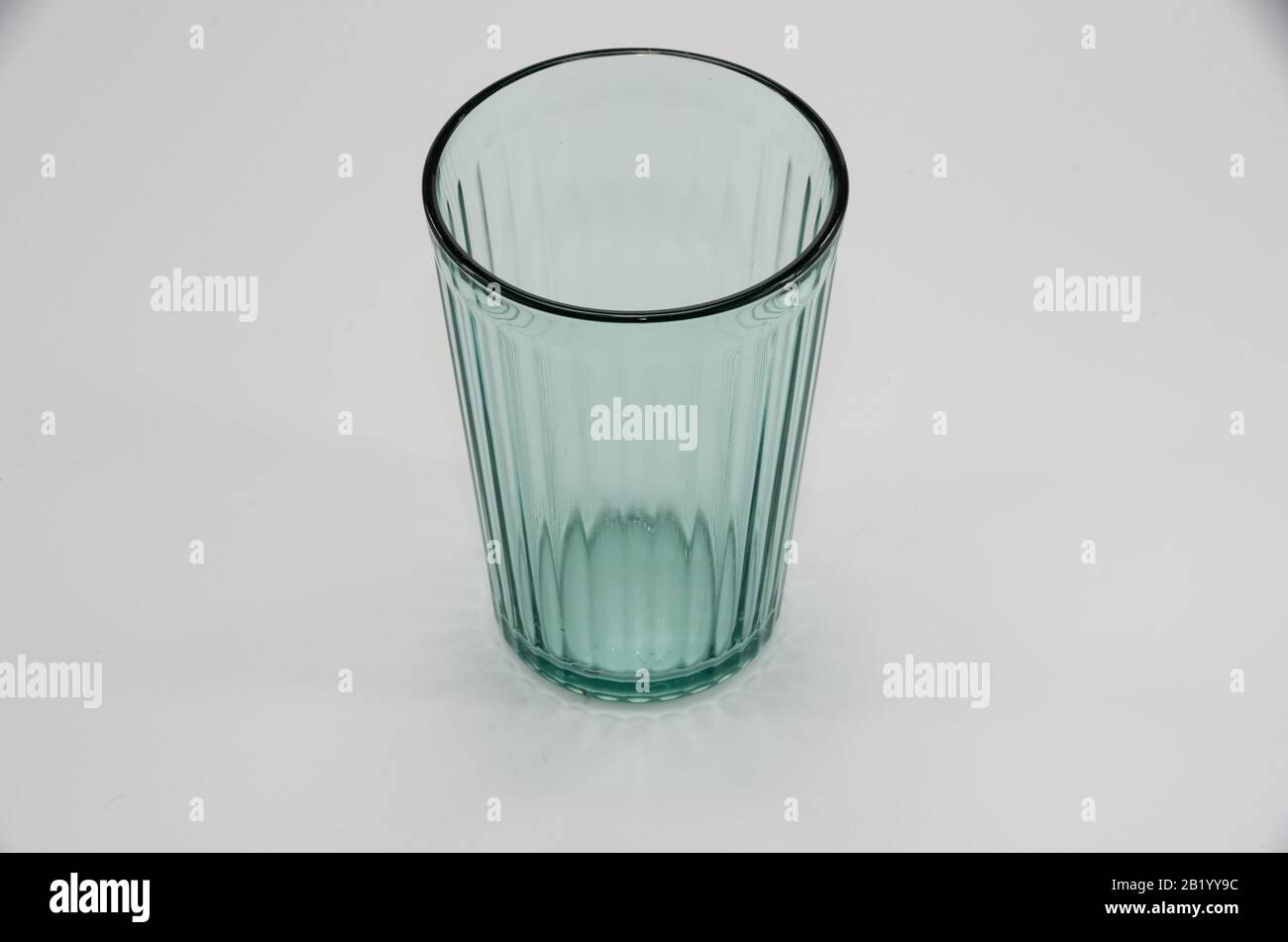 Ordinary, simple Russian juice glass, old from Soviet Union, white ...