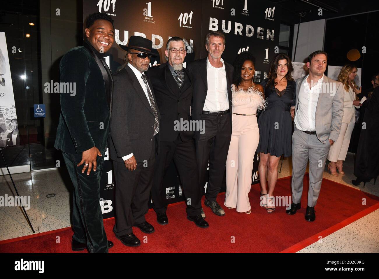 Los Angeles, CA. 27th Feb, 2020. Dexter Darden, Reverend Kennedy, Mike ...