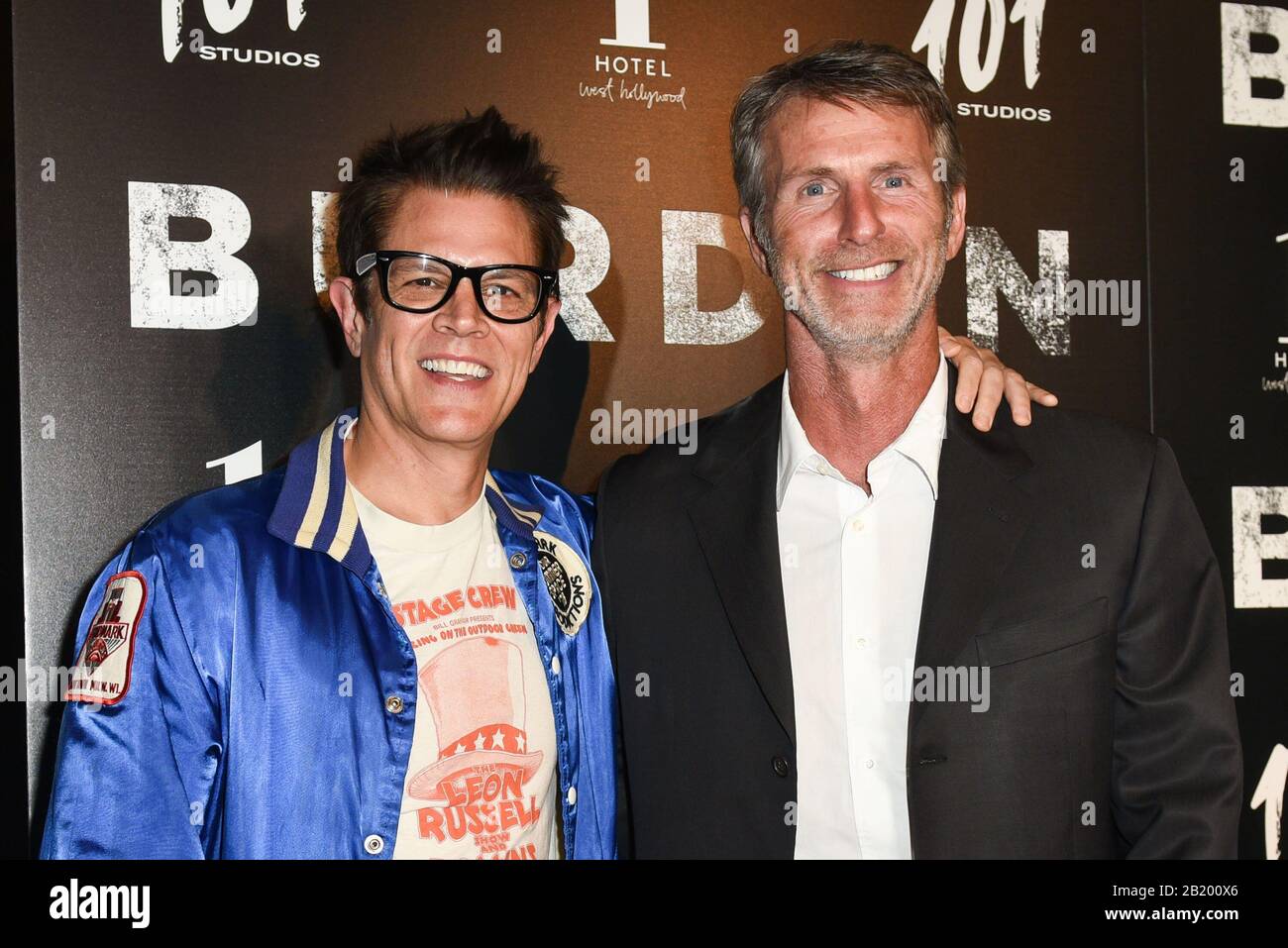 Los Angeles, CA. 27th Feb, 2020. Johnny Knoxville, Andrew Heckler at ...