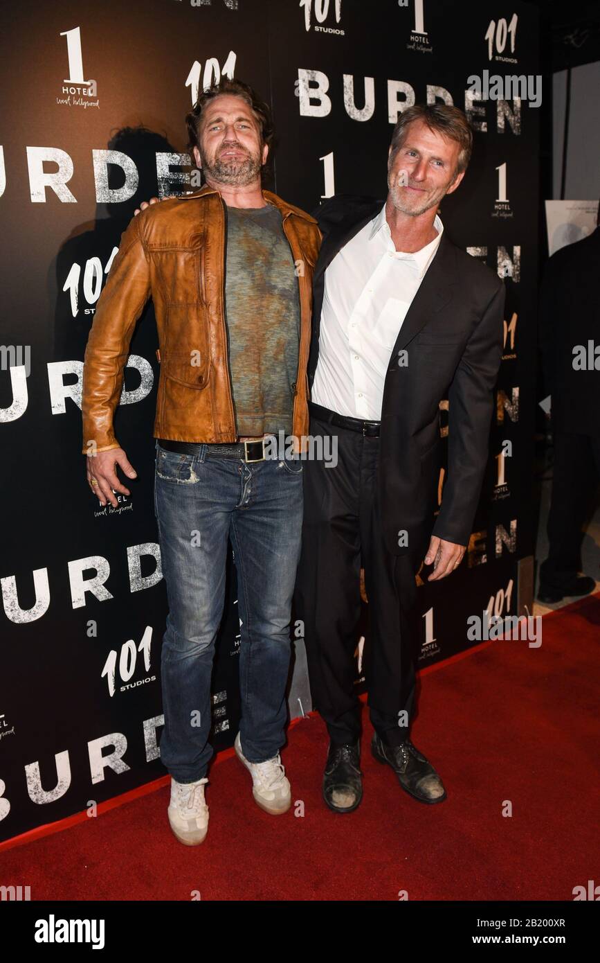 Los Angeles, CA. 27th Feb, 2020. Gerard Butler, Andrew Heckler at ...