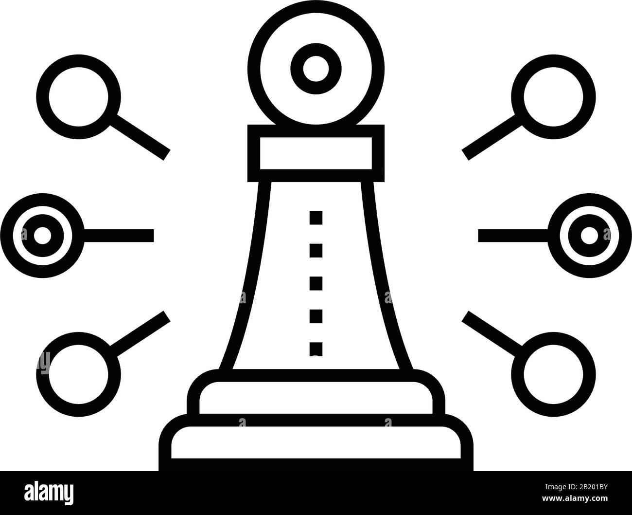 Little tasks line icon, concept sign, outline vector illustration ... Little tasks line icon, concept sign, outline vector illustration ...