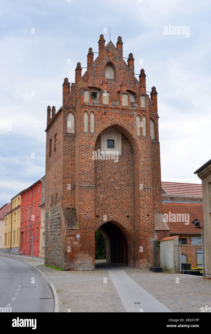 Templin, Germany medieval Mühlentor, Mill Gate as part of the old town ...