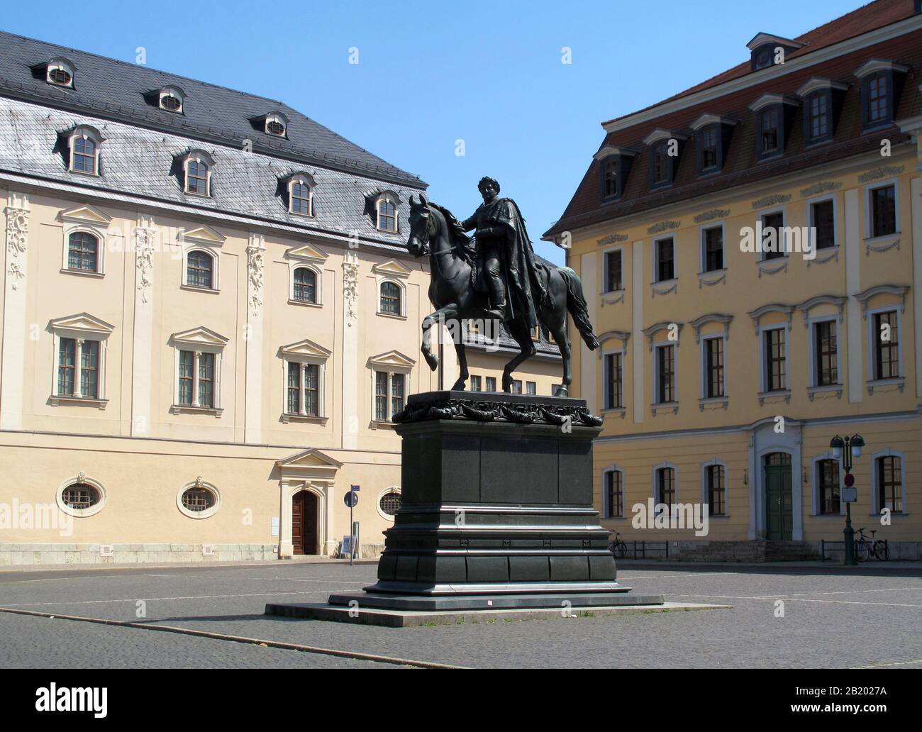 Weimar, Germany historical Anna Amalia Library and Music School with ...
