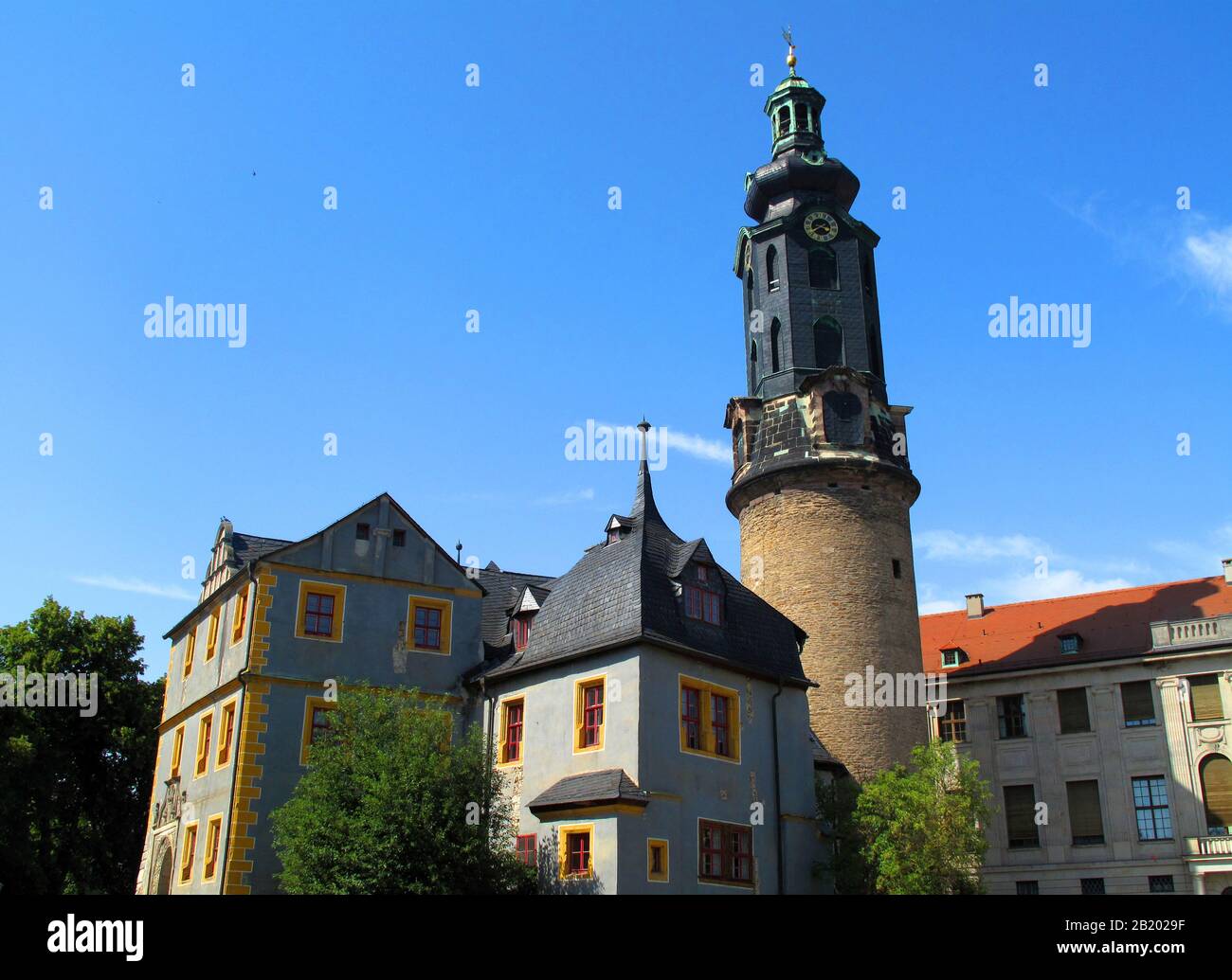Weimar, Germany the historical town castle palace in the town Stock ...