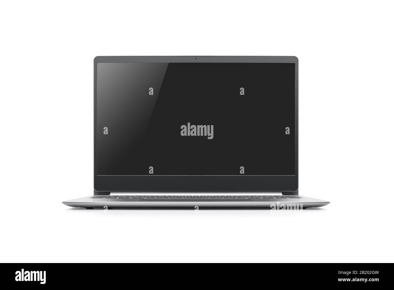 Laptop isolated on white background Stock Photo - Alamy