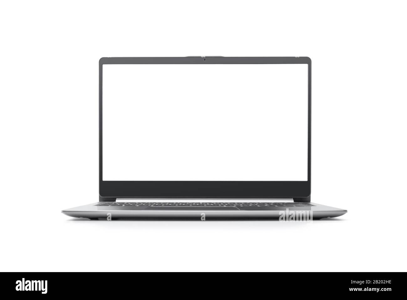 Laptop isolated on white background Stock Photo - Alamy