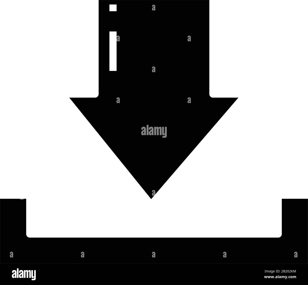Download file black icon, concept illustration, vector flat symbol ...